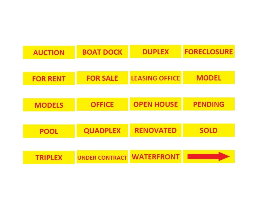 Stock MaxMetal® Sign Riders – LockBoxBuddy.com
