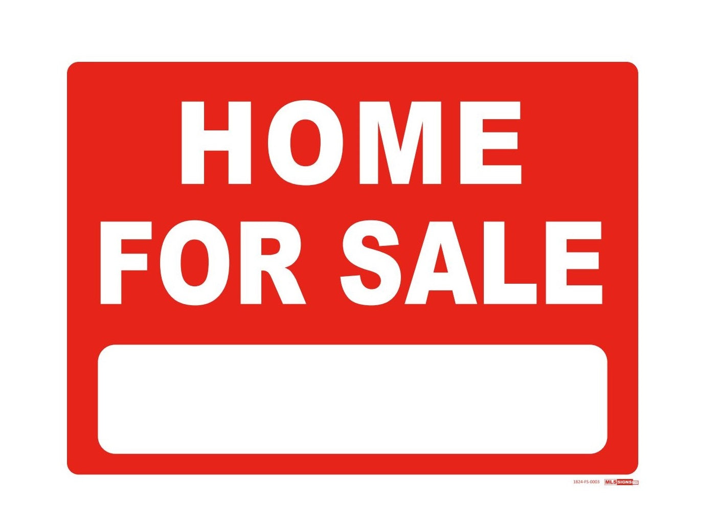 18" x 24" For Sale Sign W/Address Bar – LockBoxBuddy.com